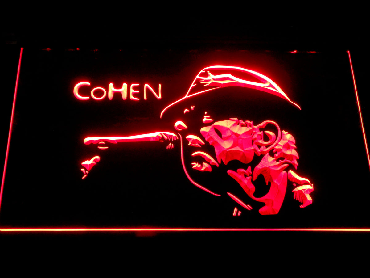 Leonard Cohen Face Neon LED Sign Bar For Sale | joyatwall
