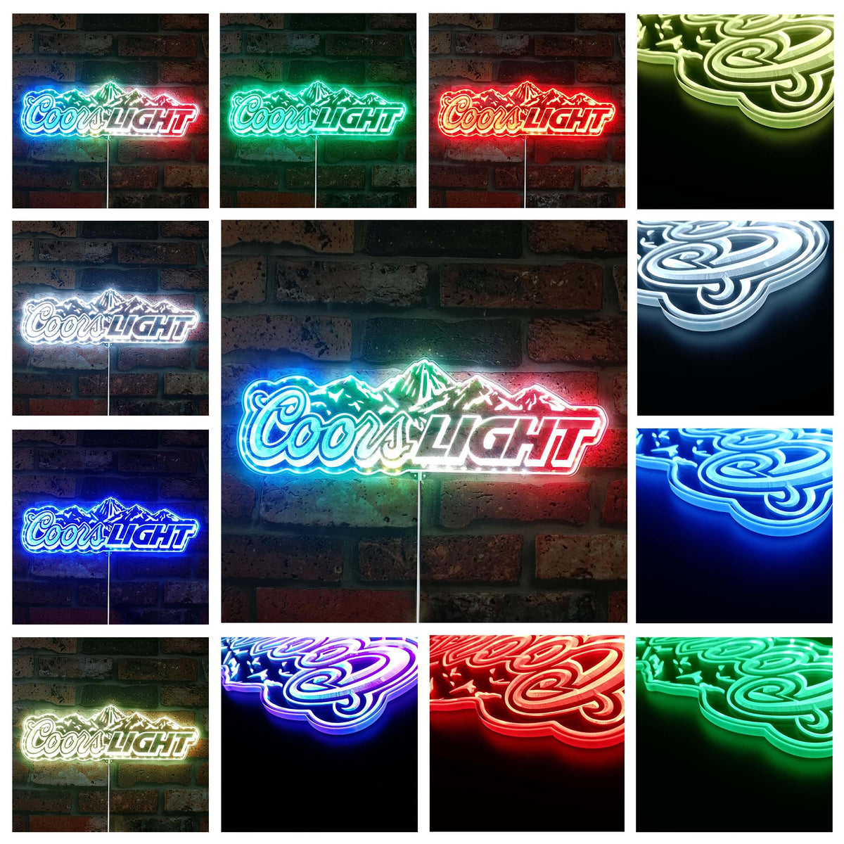 Coors Light Dynamic RGB Edge Lit LED Sign | PROLEDSIGN – joyatwall