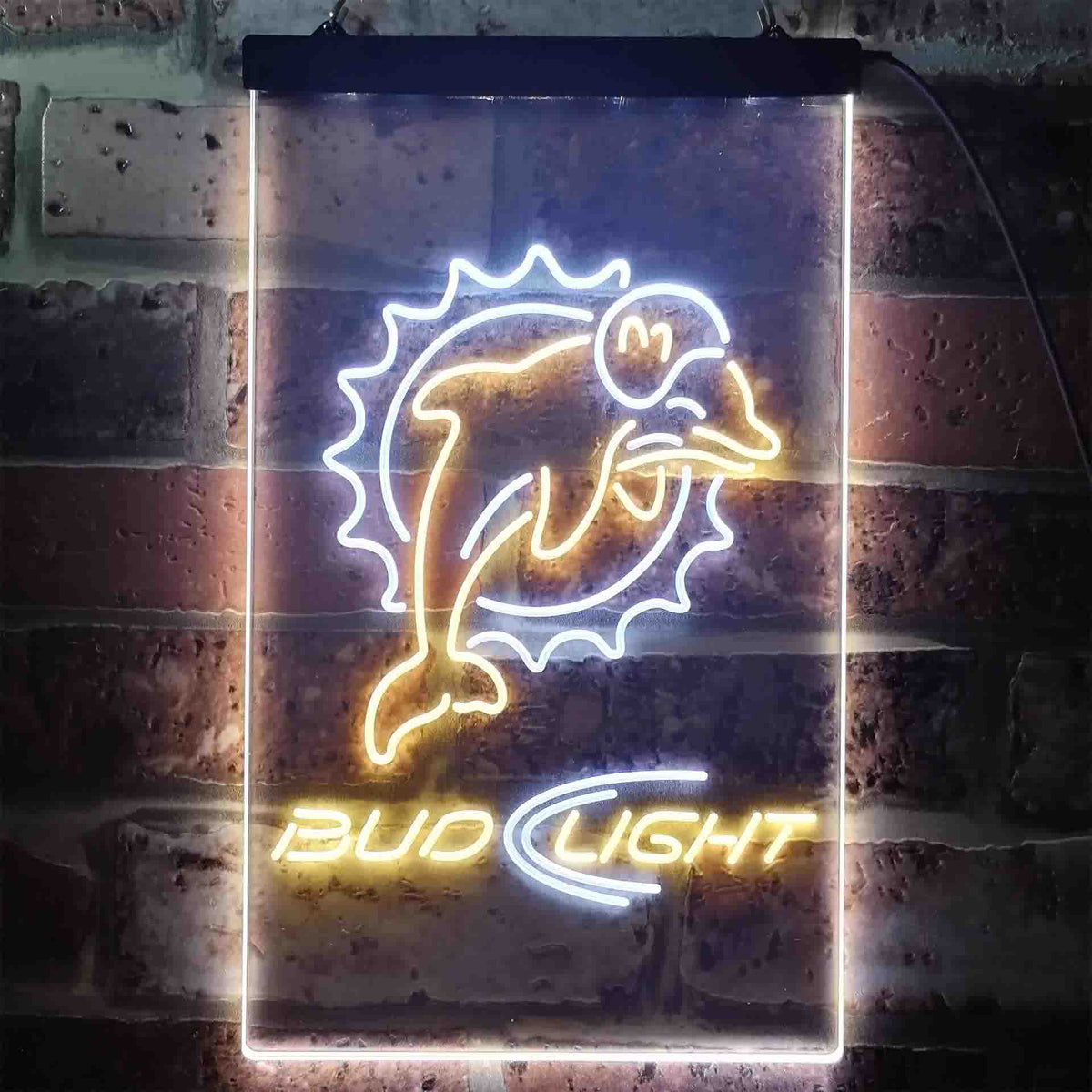 Miami Dolphins Bud Light Neon Light Up Sign - Joyatwall – joyatwall