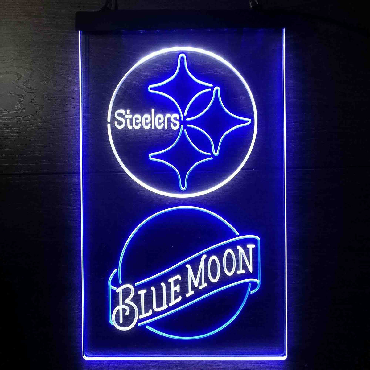 Blue Moon Bar Pittsburgh Steelers Est. 1933 Neon Light Up Sign ...